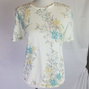 Alfred Dunner | Tops | Vtg Alfred Dunner Floral Beaded Spring Blousetop ...